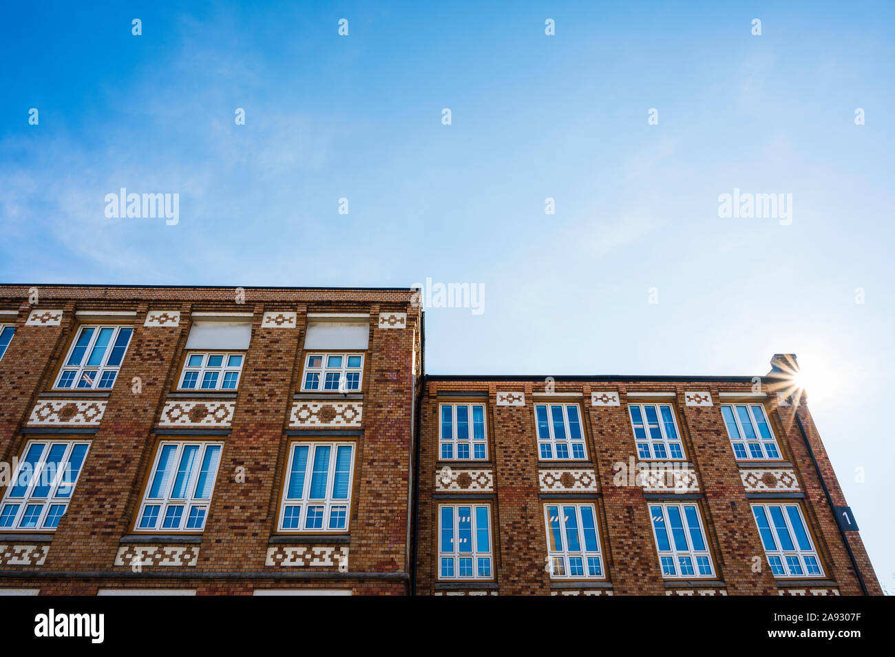 View of brick house Stock Photo - Alamy