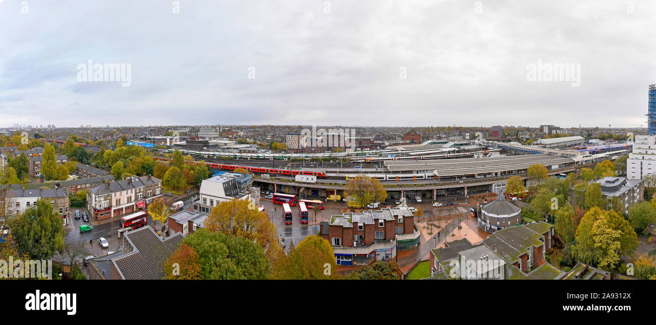 Panoramic View of Clapham junction Railway Station Stock Photo - Alamy