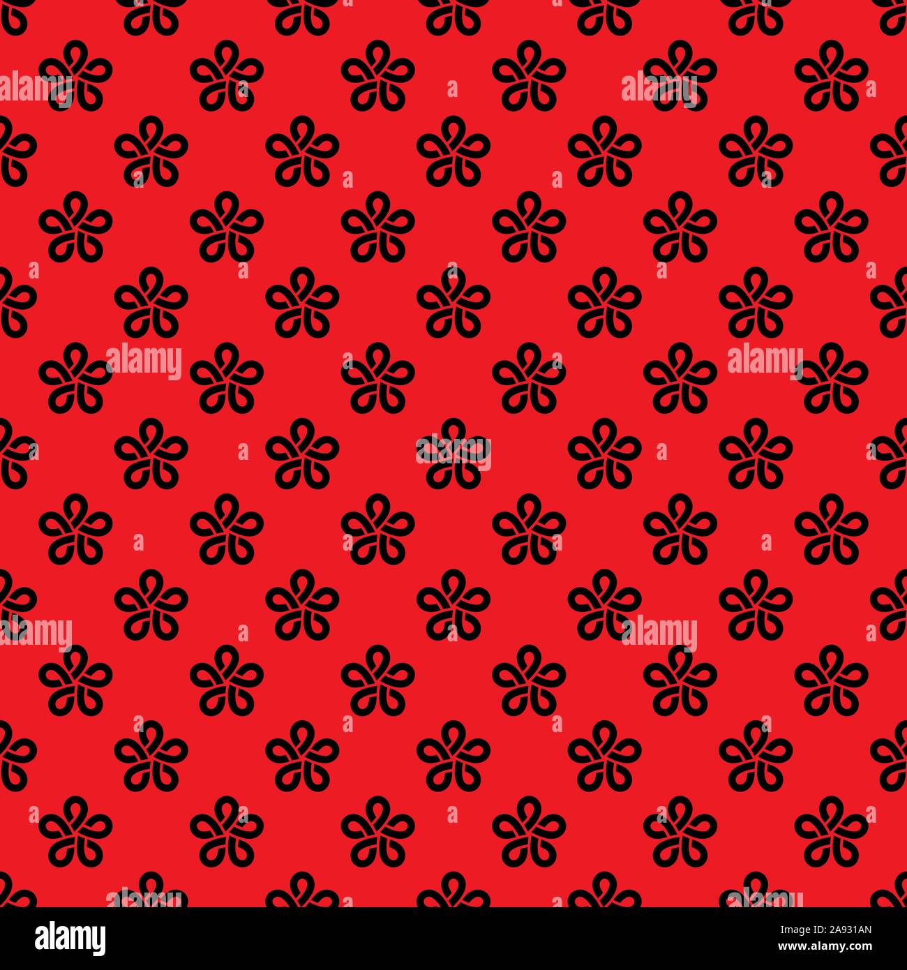 Japanese seamless festive pattern vector background. Red, black color ...