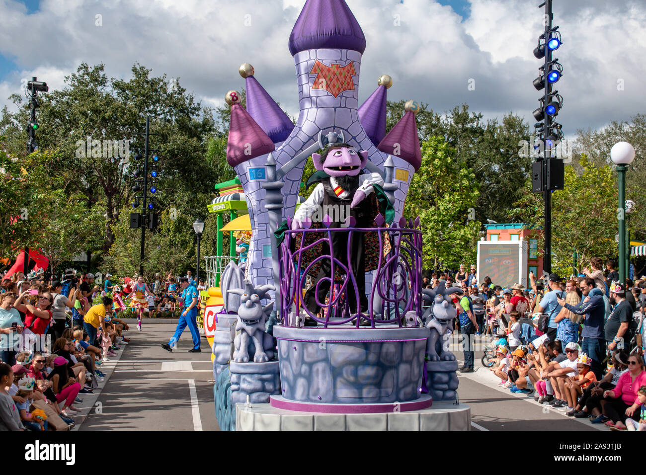 Orlando, Florida November 09, 2019. Count Von Count in Sesame Street ...