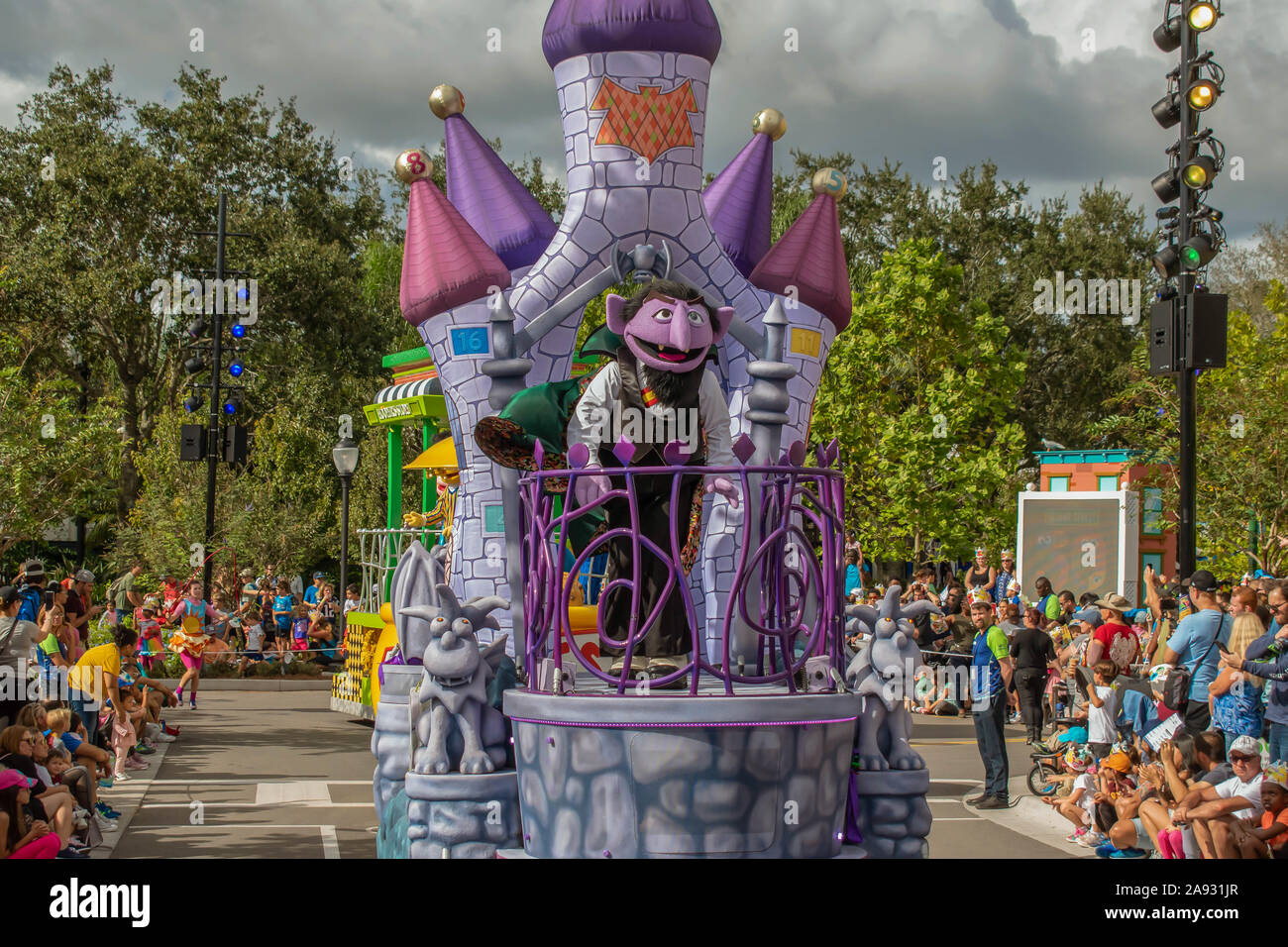 Orlando, Florida November 09, 2019. Count Von Count in Sesame Street ...