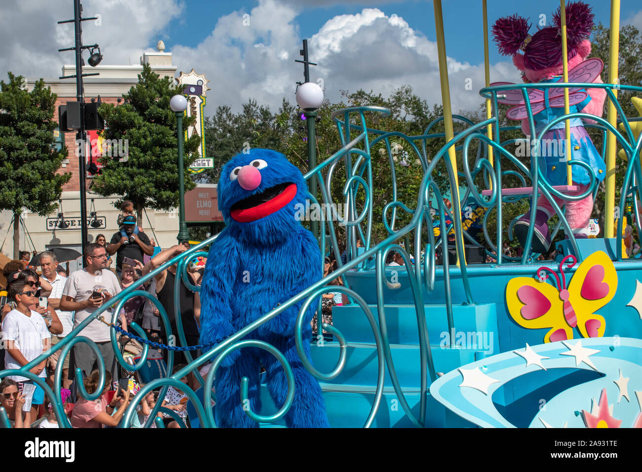 Orlando, Florida November 09, 2019. Grover in Sesame Street Party ...