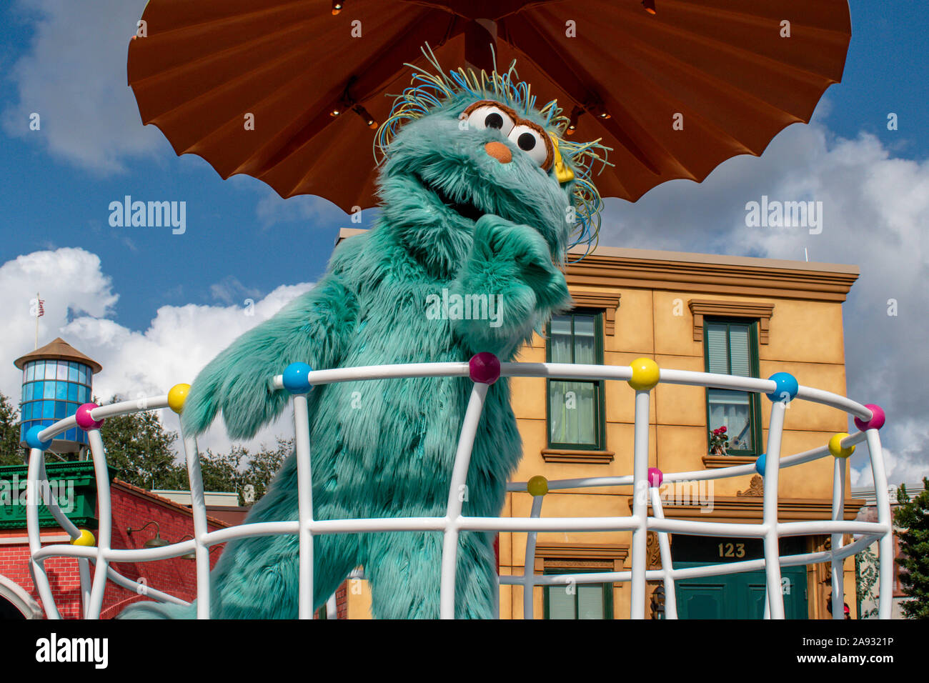 Orlando, Florida November 09, 2019. Rosita in Sesame Street Party ...