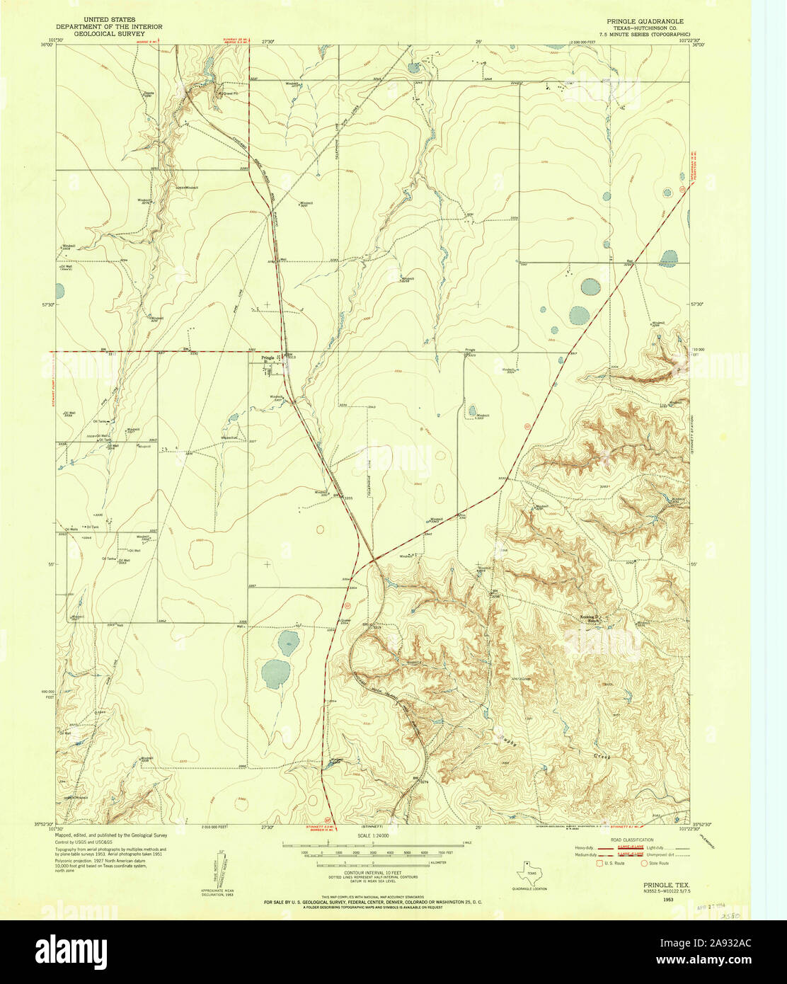 Map of pringle hi-res stock photography and images - Alamy