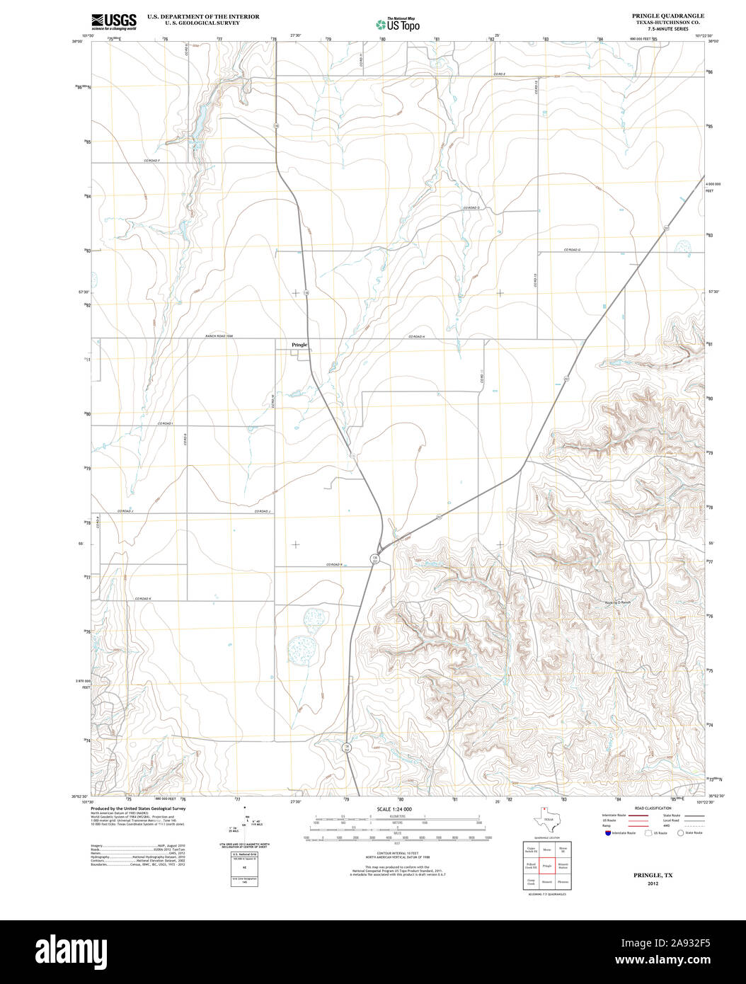 Map of pringle hi-res stock photography and images - Alamy