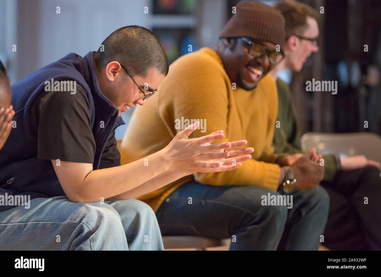 Black man with ADHD and Asian man with Autism and Caucasian with ...