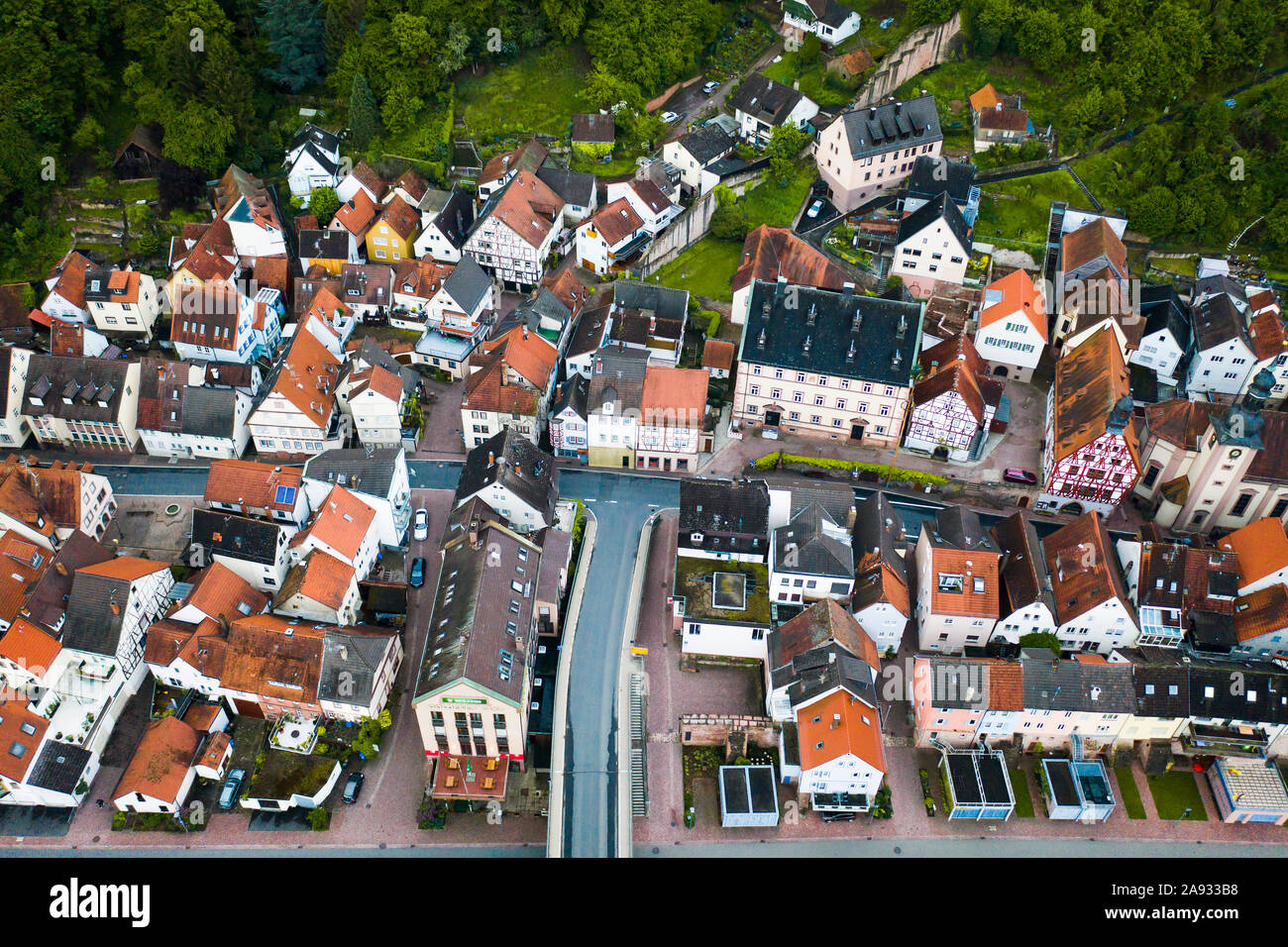 View of town Stock Photo - Alamy