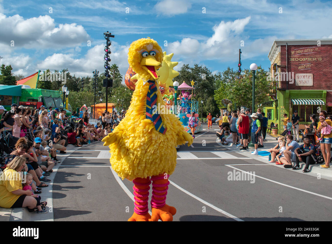 Orlando, Florida. November 06, 2019. Big Bird in Sesame Street Party ...