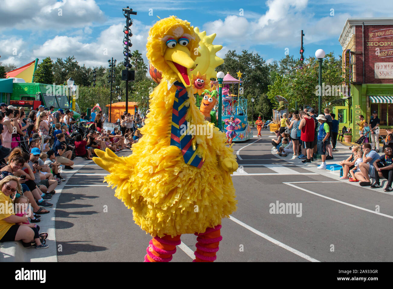 Orlando, Florida. November 06, 2019. Big Bird in Sesame Street Party ...