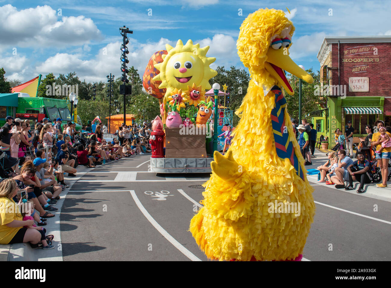 Orlando, Florida. November 06, 2019. Big Bird in Sesame Street Party ...