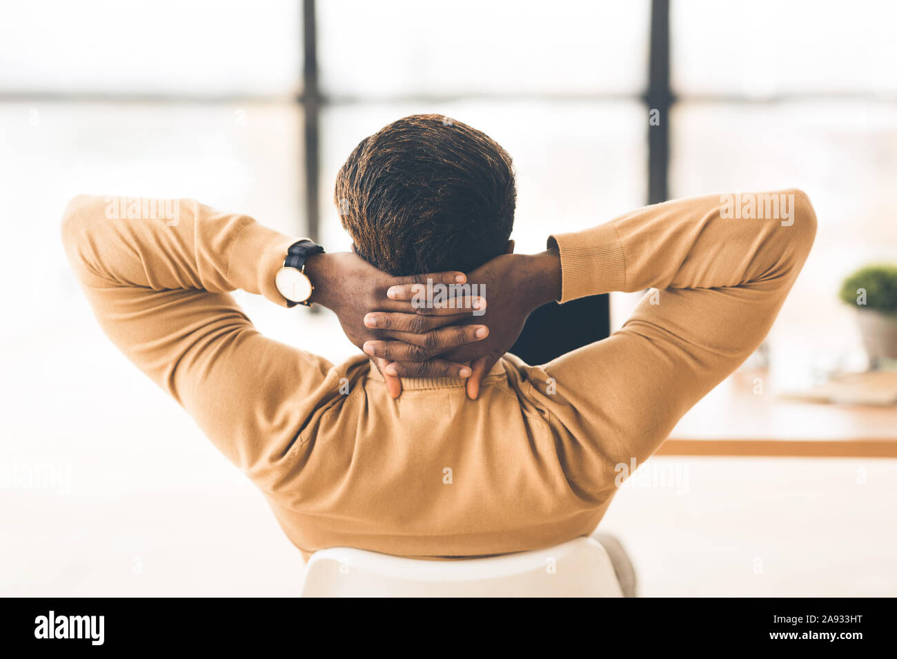 Leaning back relaxing stretching hi-res stock photography and images ...