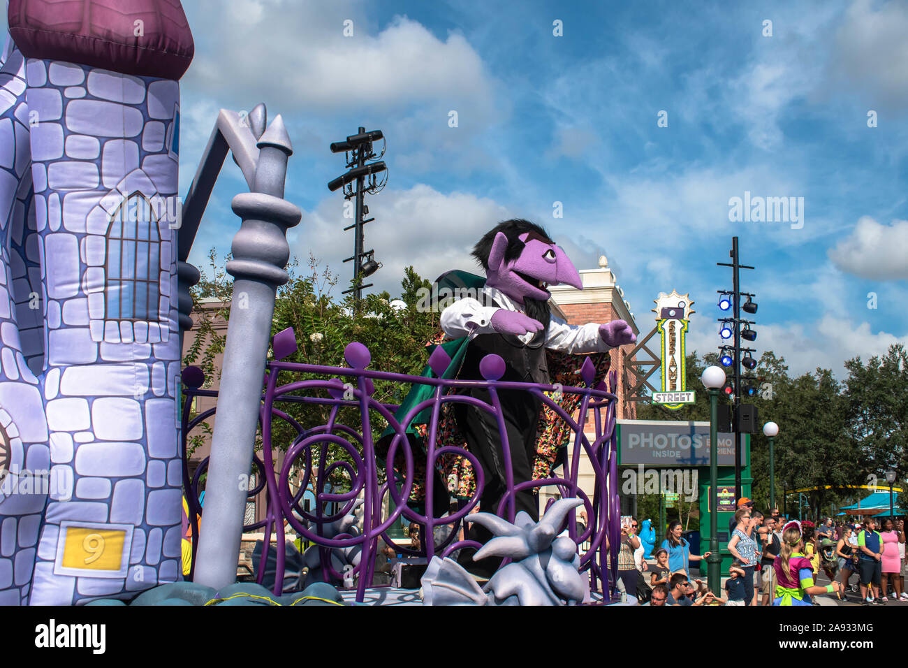 Orlando, Florida. November 06, 2019. Count Von Count in Sesame Street ...