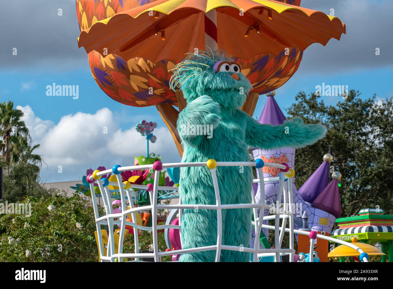 Orlando, Florida. November 06, 2019. Rosita Sesame Street Party Parade ...