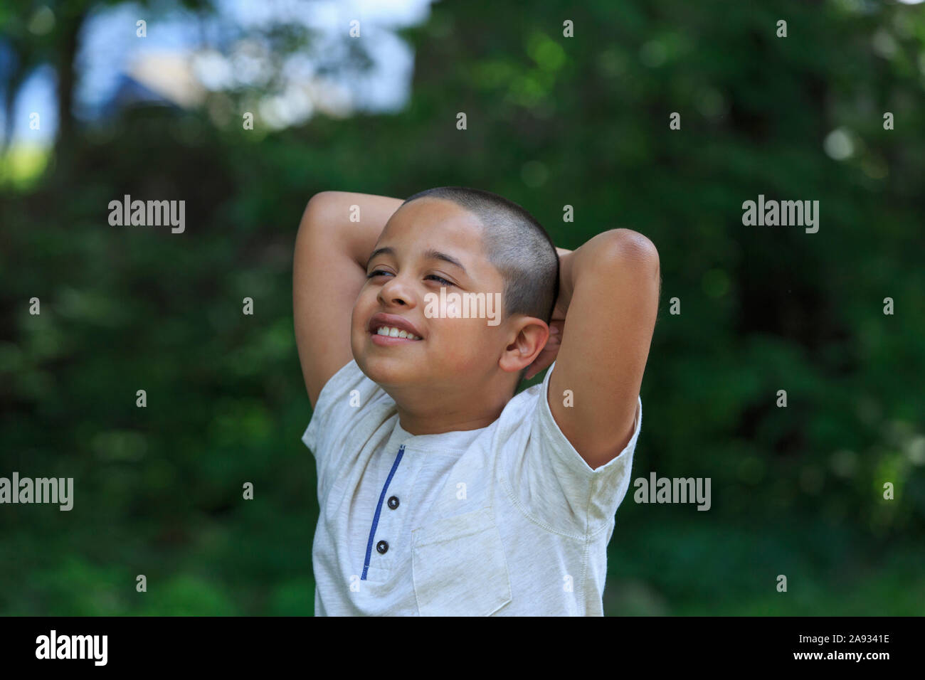 Autism child smiling hi-res stock photography and images - Alamy