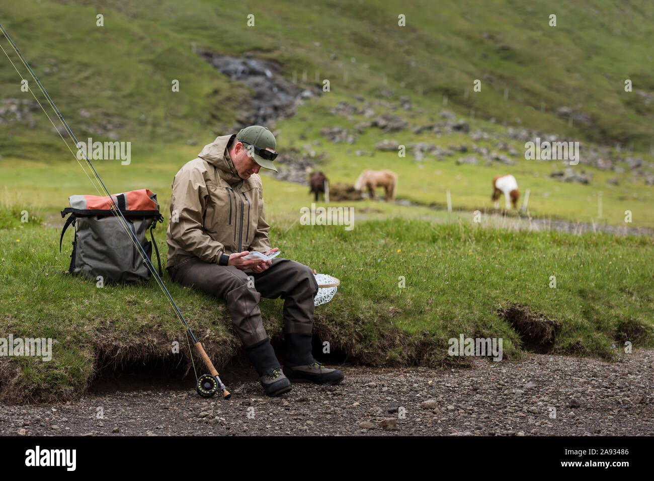 Angler sitting hi-res stock photography and images - Alamy