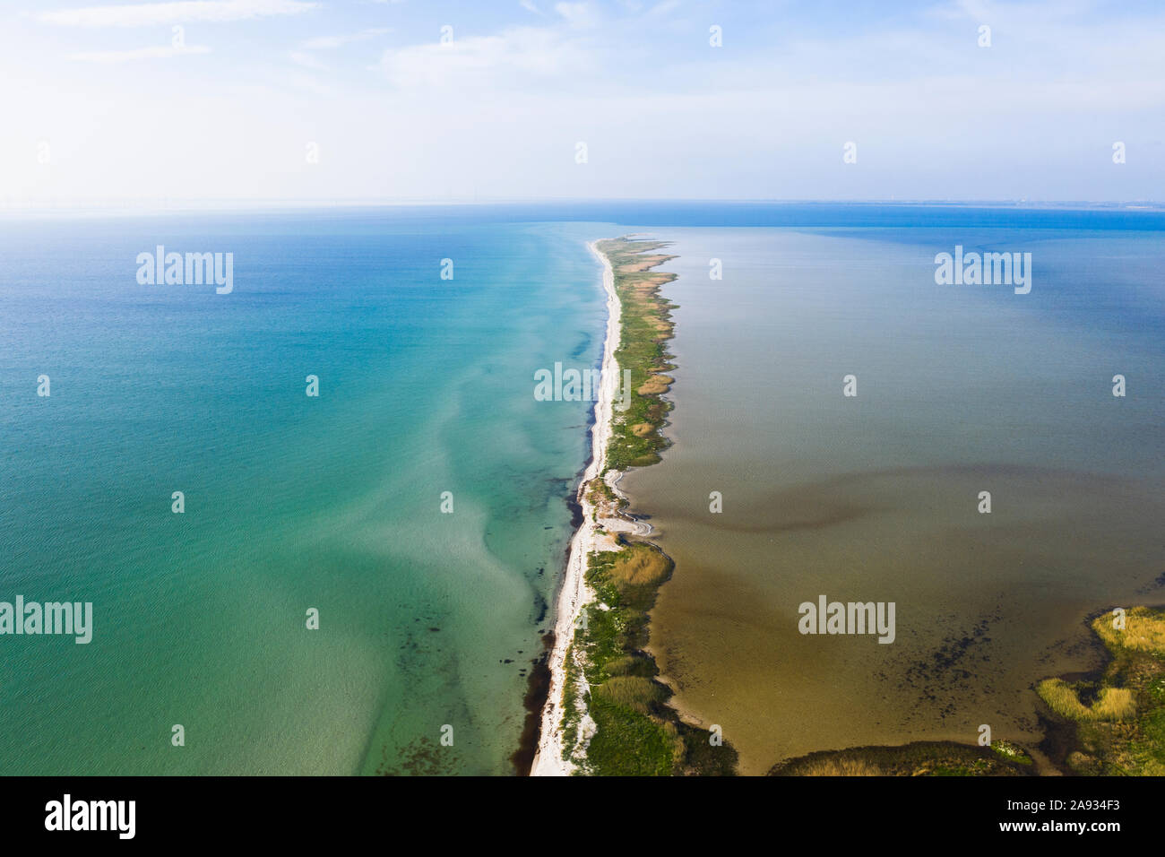 Aerial view of coast and sea Stock Photo - Alamy