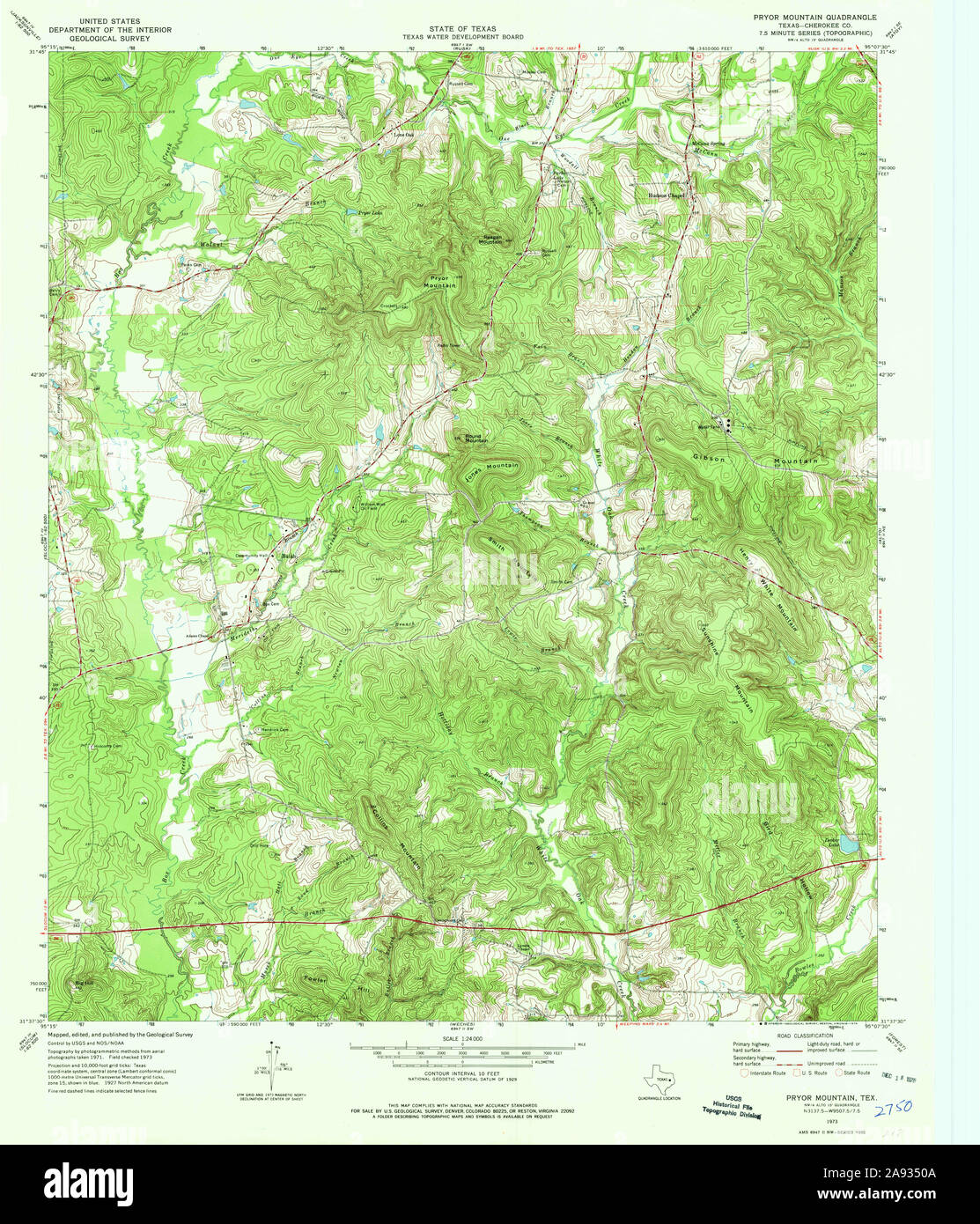 Map of pryor hi-res stock photography and images - Alamy