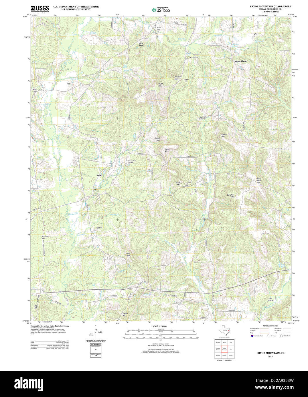 Map of pryor hi-res stock photography and images - Alamy