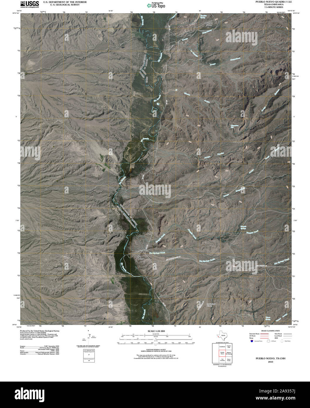 Pueblo map Cut Out Stock Images & Pictures - Alamy