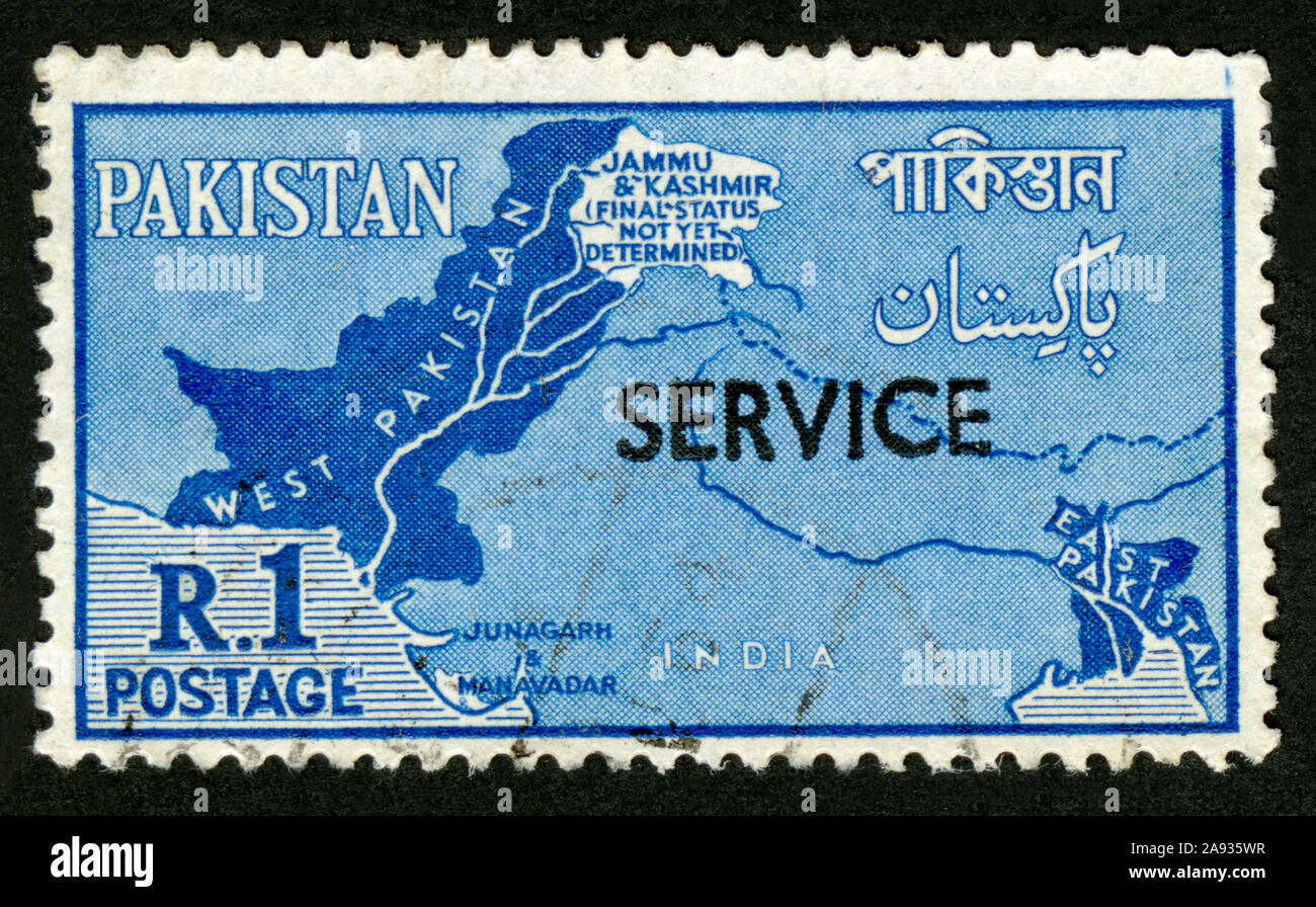 Pakistan Stamp Map High Resolution Stock Photography and Images - Alamy