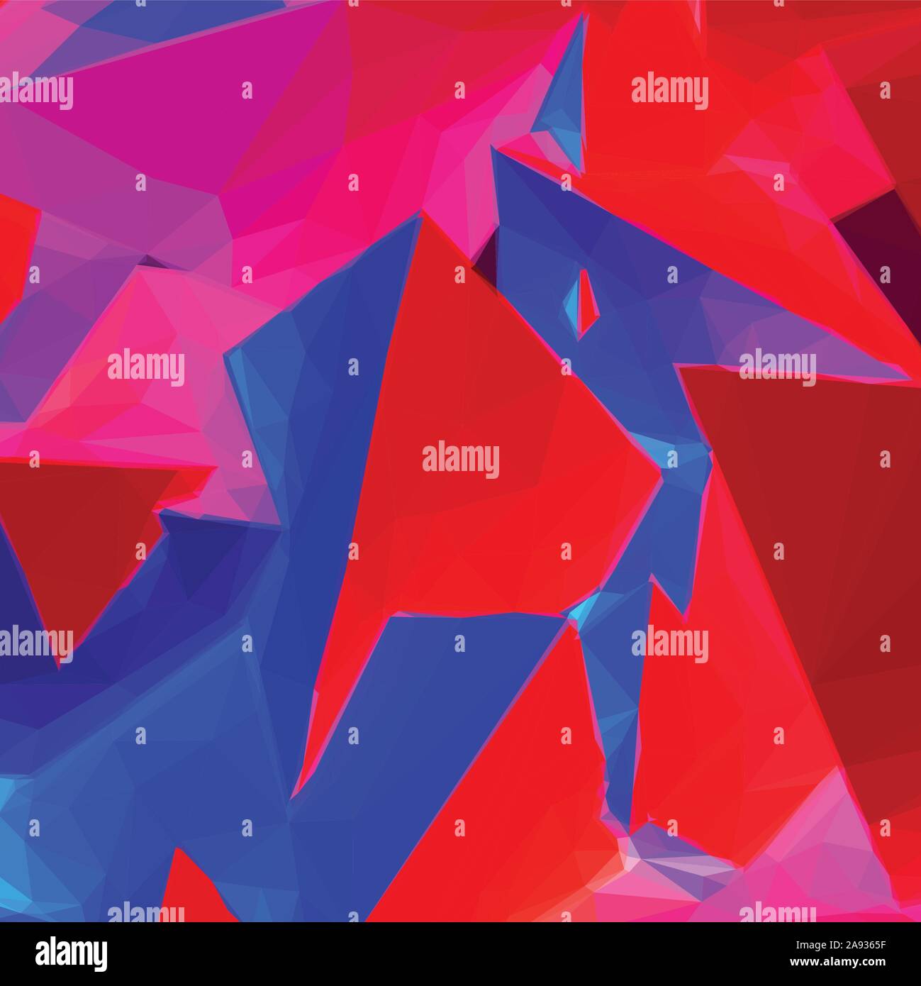 Abstract background with blue and red triangular shapes Stock Vector ...