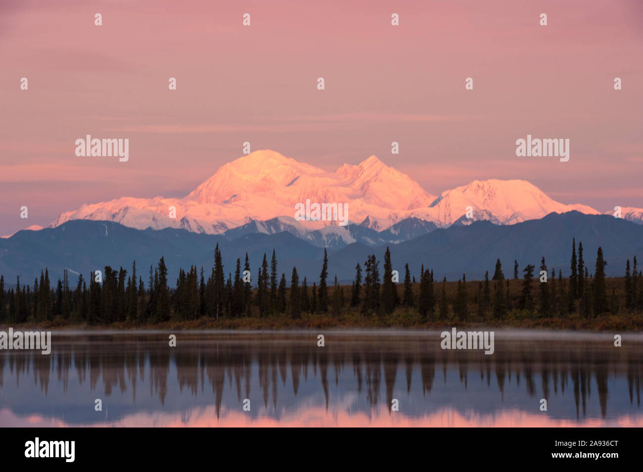 North America; United States; Alaska; Alaska Range Mountains; Denali ...