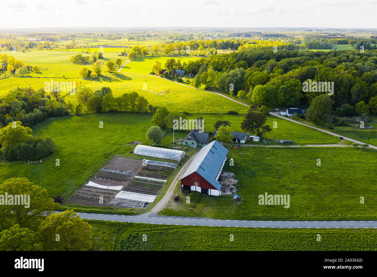 View of barn Stock Photo - Alamy