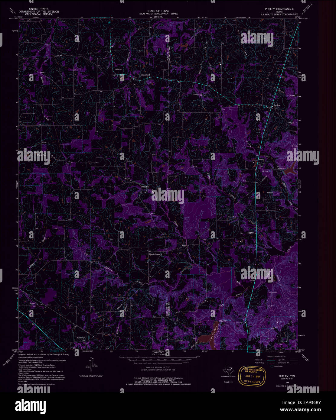 Map of purley hi-res stock photography and images - Alamy