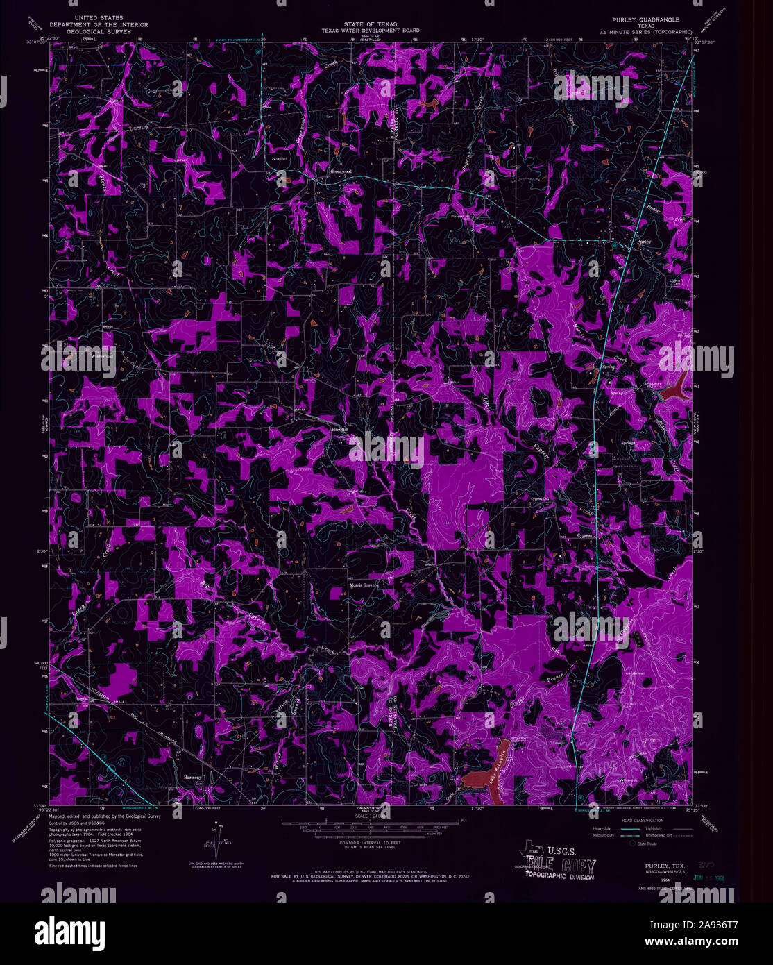 Map of purley hi-res stock photography and images - Alamy