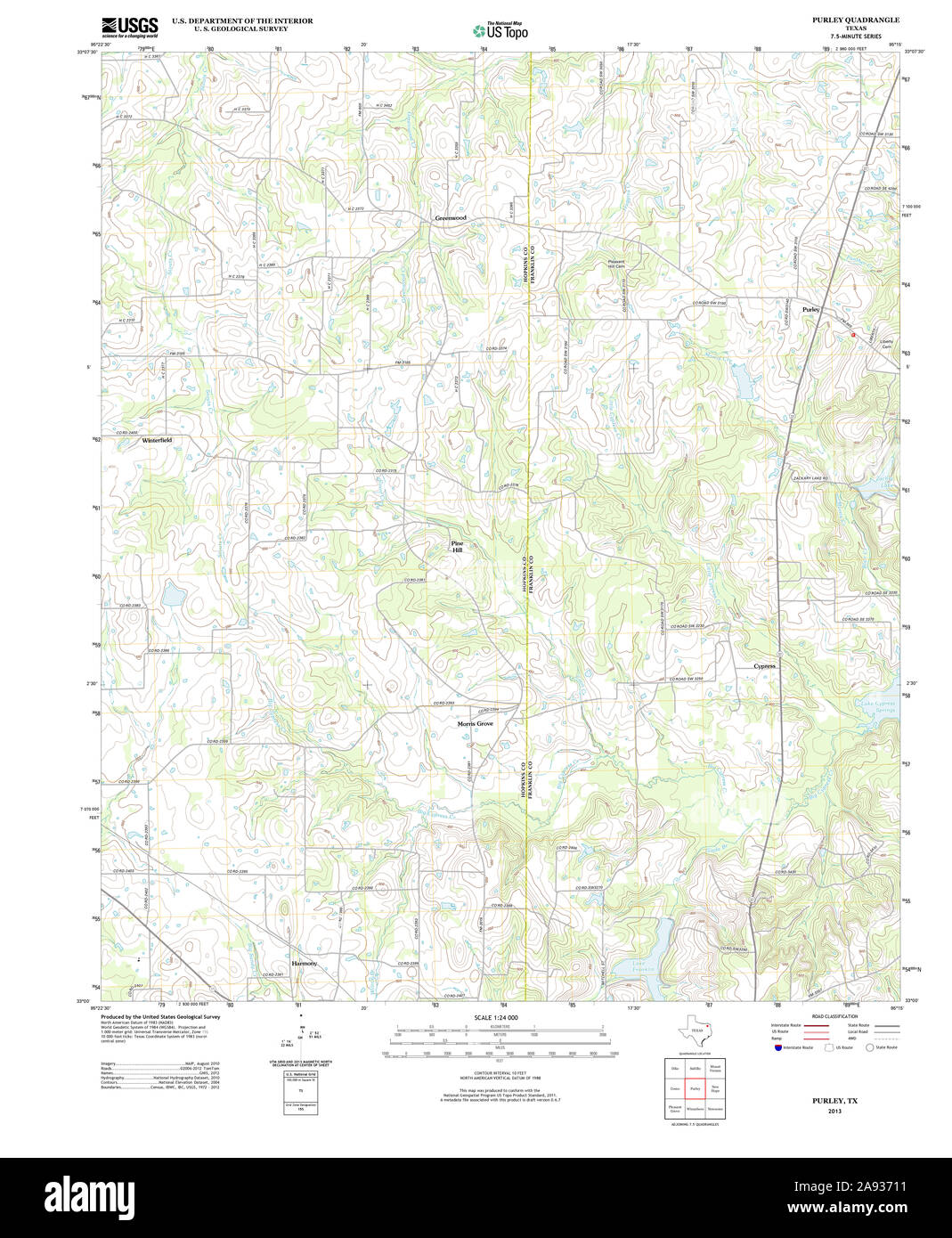 Map of purley hi-res stock photography and images - Alamy