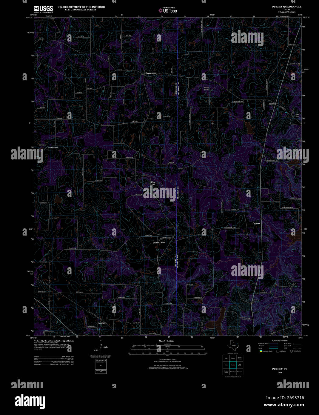 Map of purley hi-res stock photography and images - Alamy
