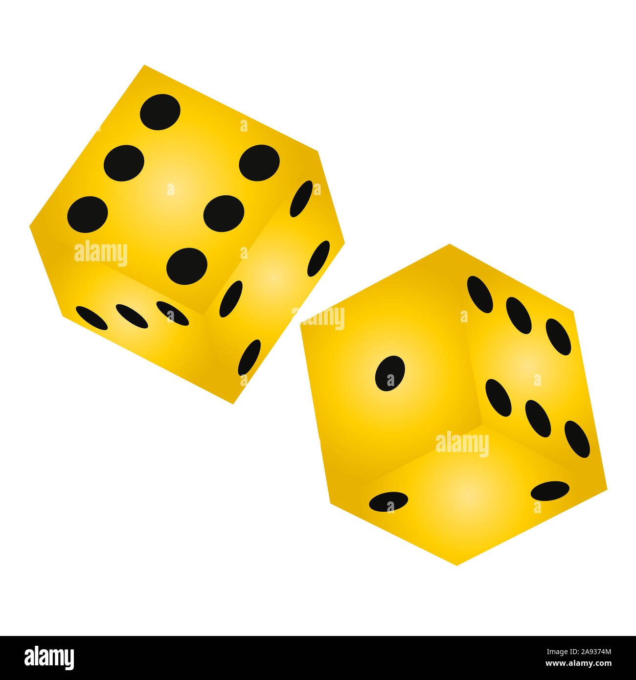 Game dice illustration hi-res stock photography and images - Alamy