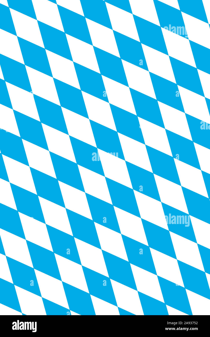 Bavaria blue white lozenge flag hi-res stock photography and images - Alamy
