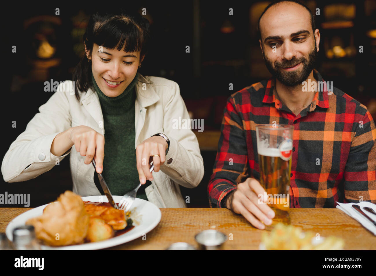 Friends restaurant meal england hi-res stock photography and images - Alamy