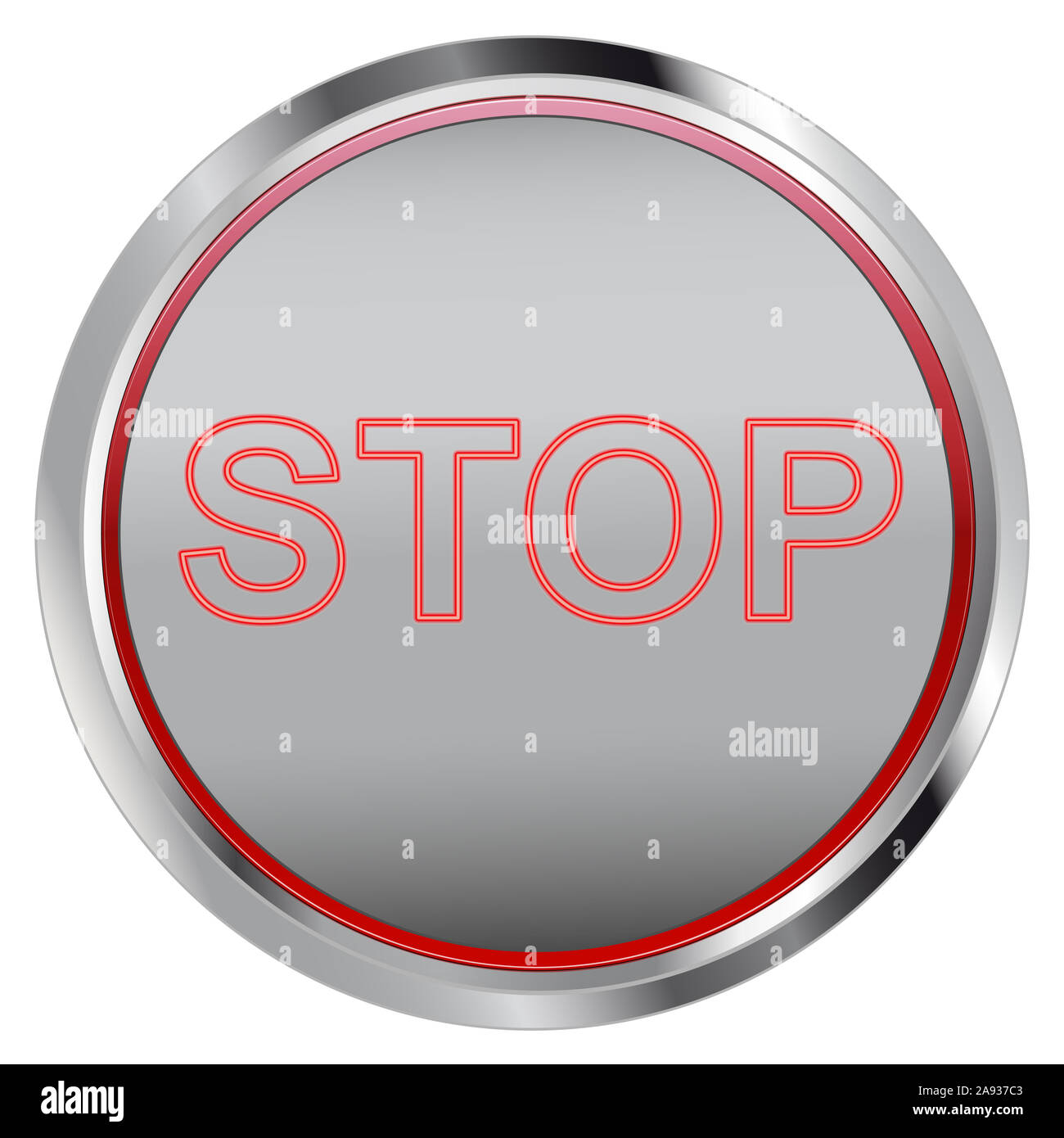 Button - Stop Stock Photo - Alamy
