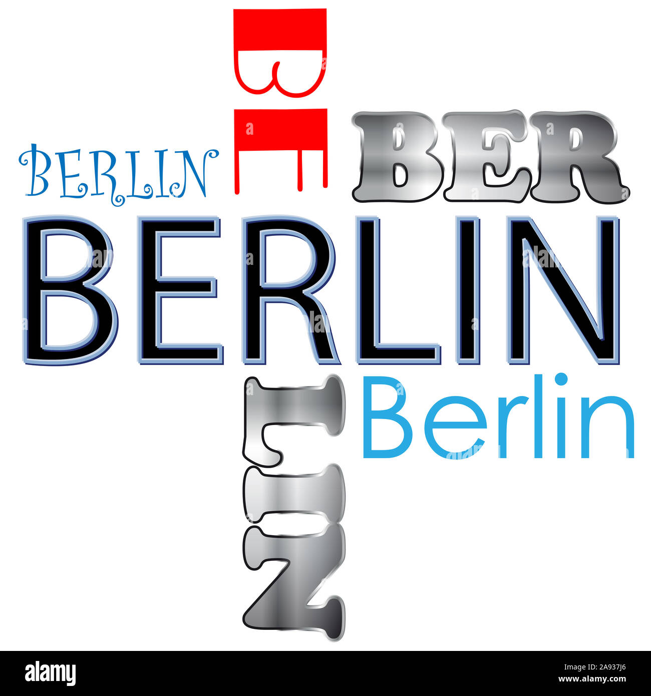 Berlin letters Cut Out Stock Images & Pictures - Alamy