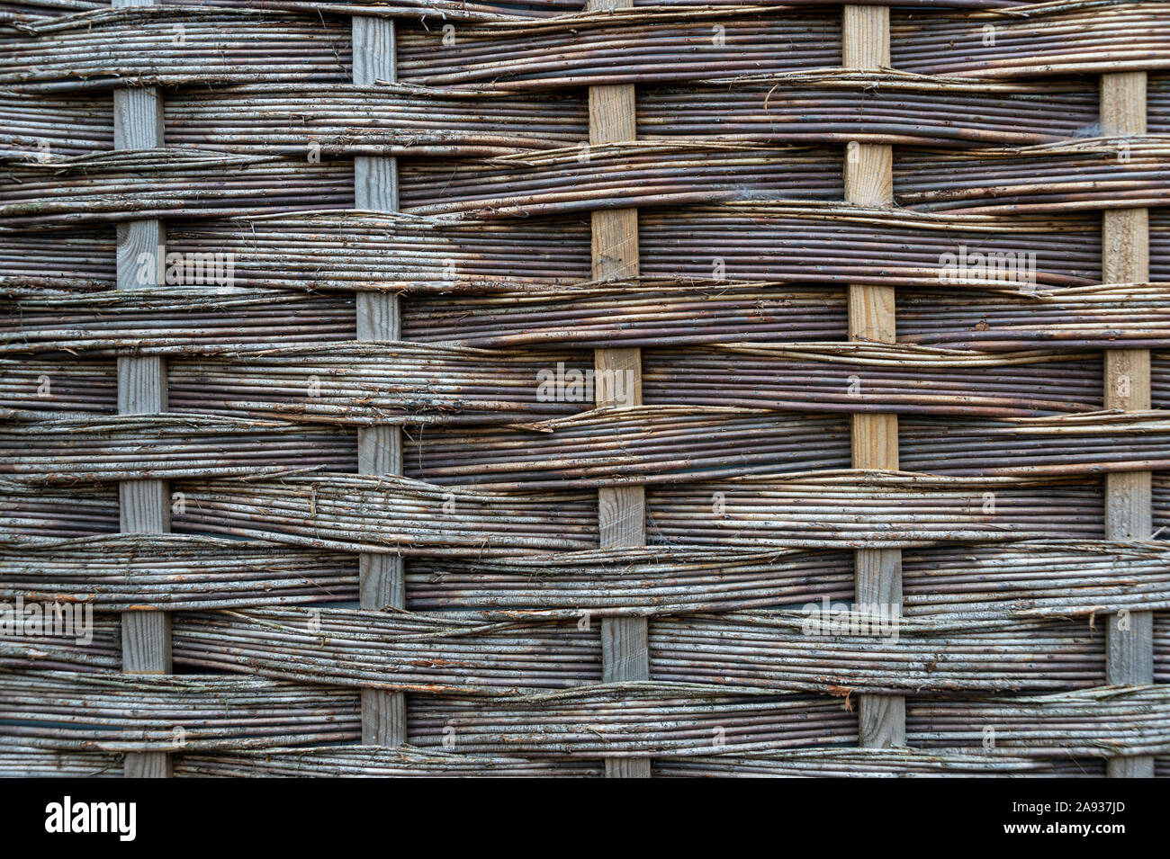 woven wooden fence, texture Stock Photo - Alamy