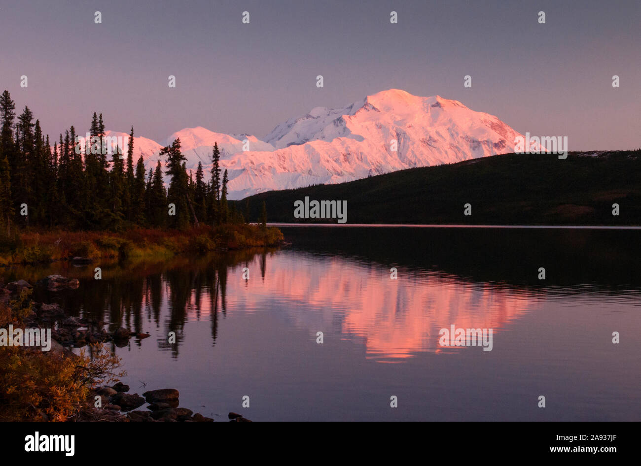 North America; United States; Alaska; Alaska Range Mountains; Denali ...