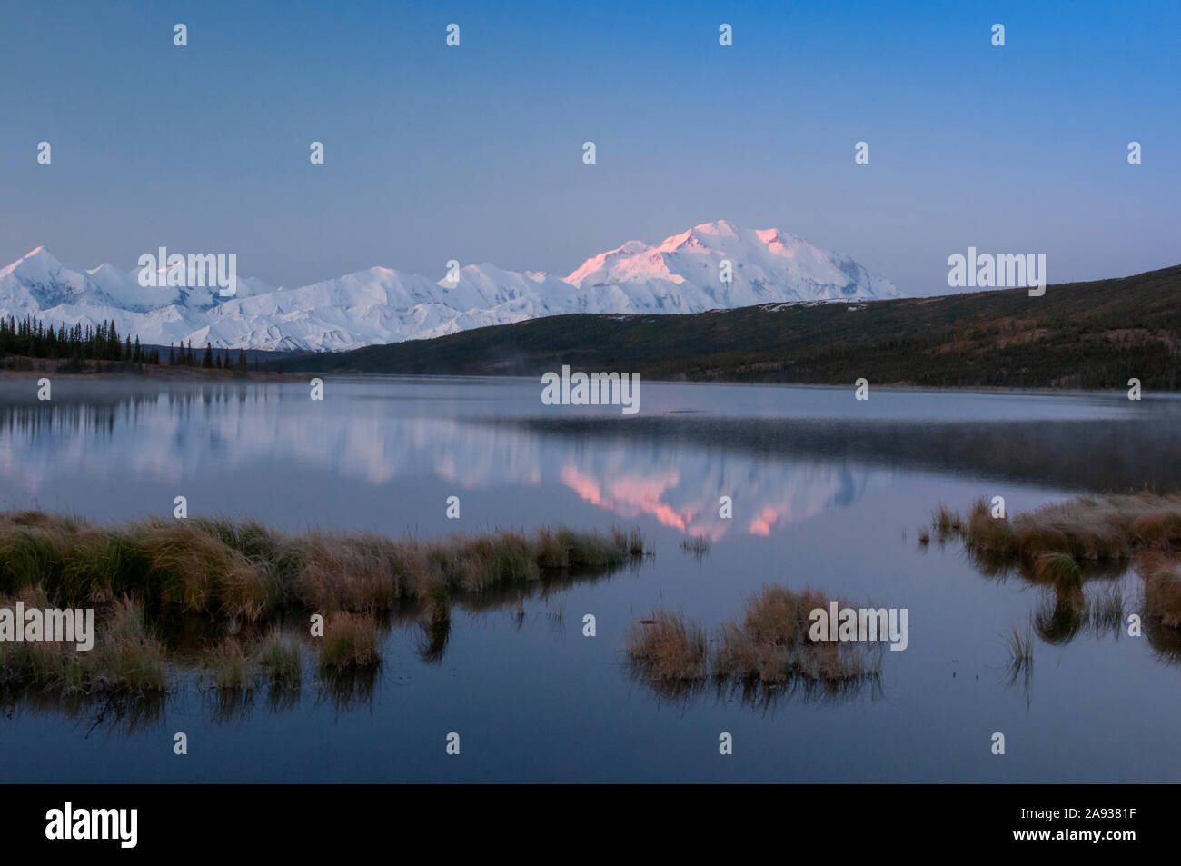 North America; United States; Alaska; Alaska Range Mountains; Denali ...