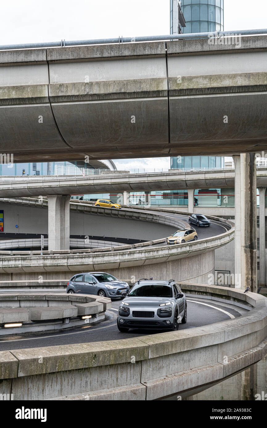 Cars on elevated road Stock Photo - Alamy