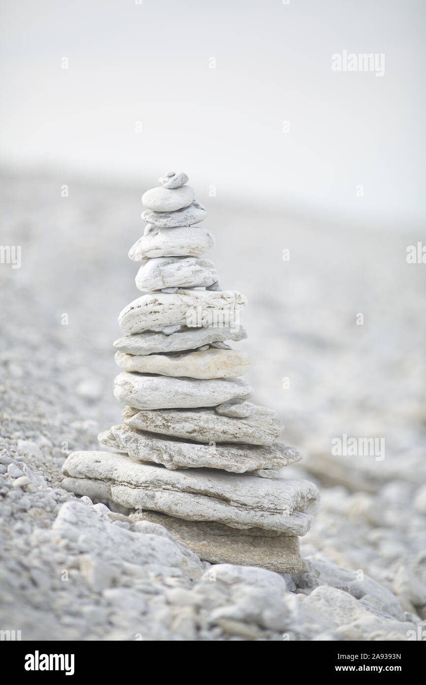 Stack of pebbles Stock Photo - Alamy