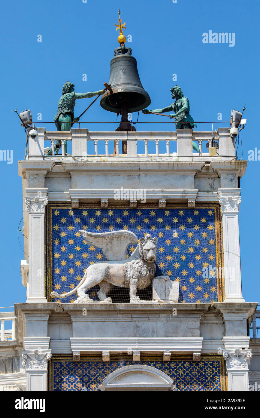 A view of the stunning St. Marks Clock Tower, located on Piazza San ...