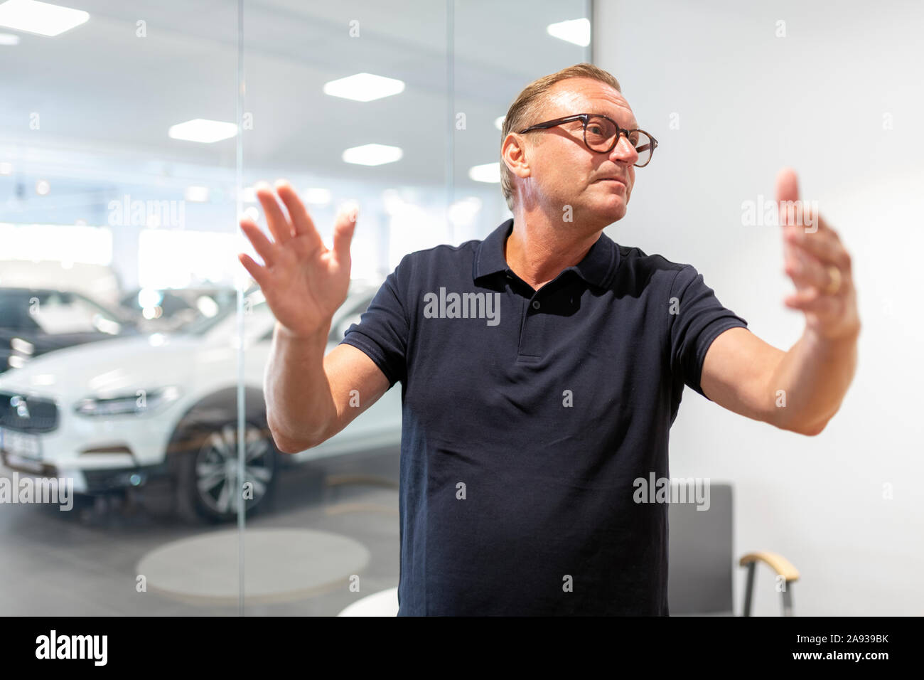 Man at work Stock Photo - Alamy