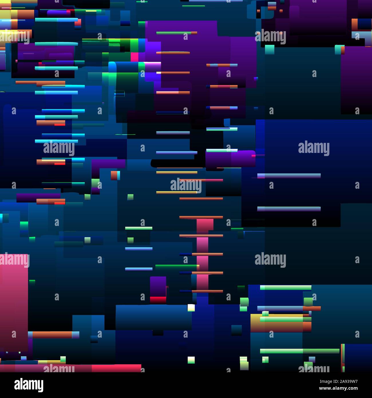 Abstract glitch background with colorful pixel error lines and graphic ...