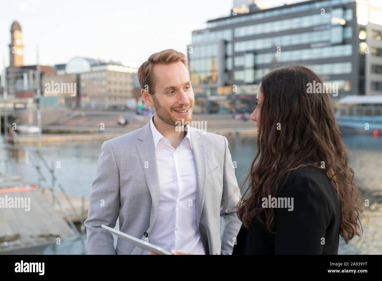 Business conversation business meeting hi-res stock photography and ...