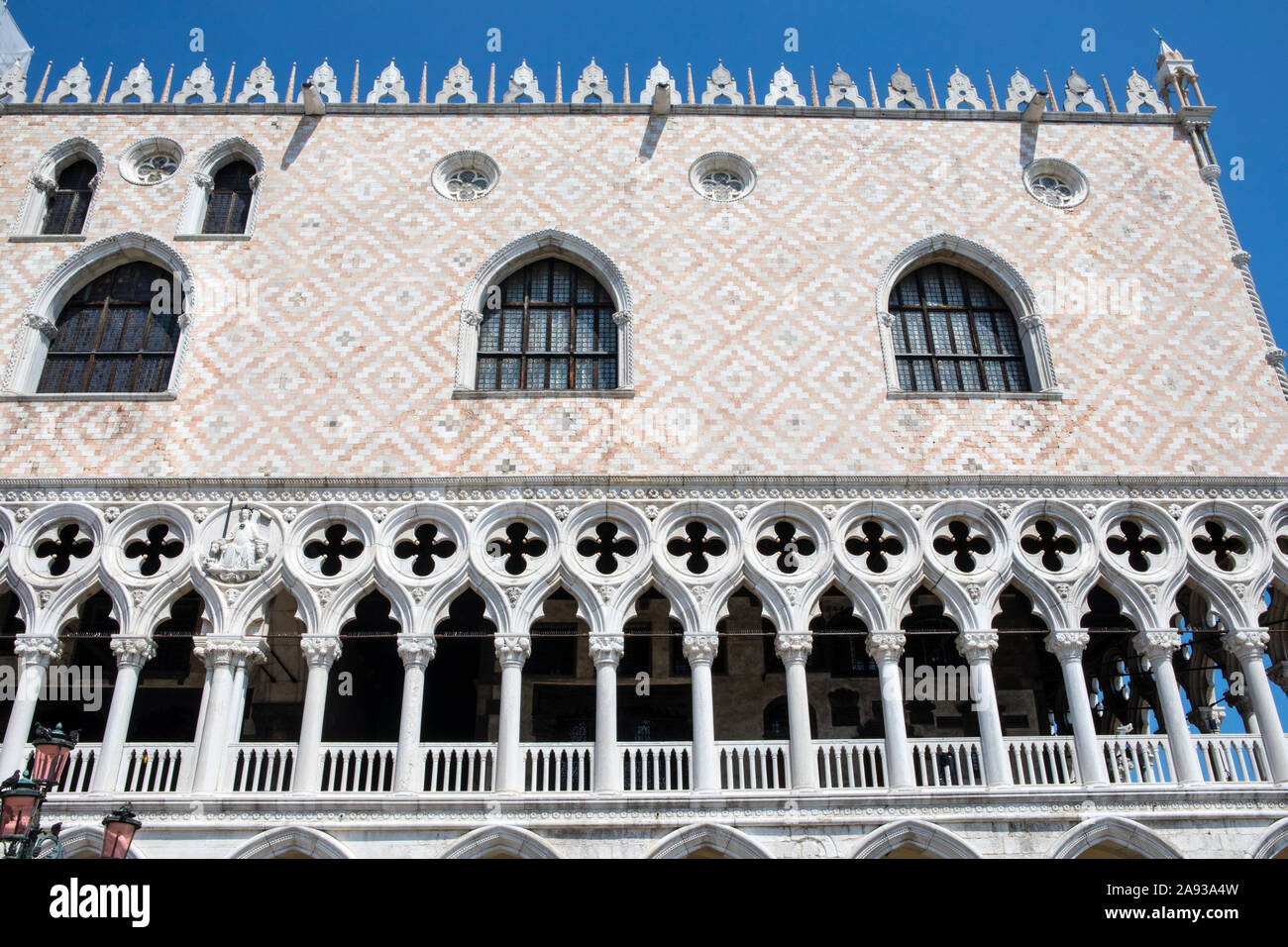 An exterior view of the magnificent Doges Palace, or also known as ...
