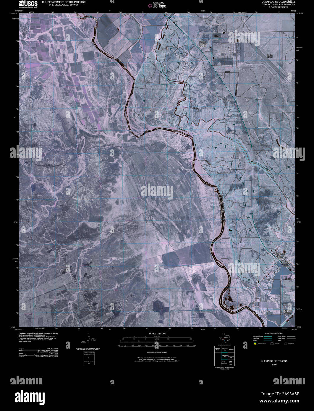 Quemado map hi-res stock photography and images - Alamy
