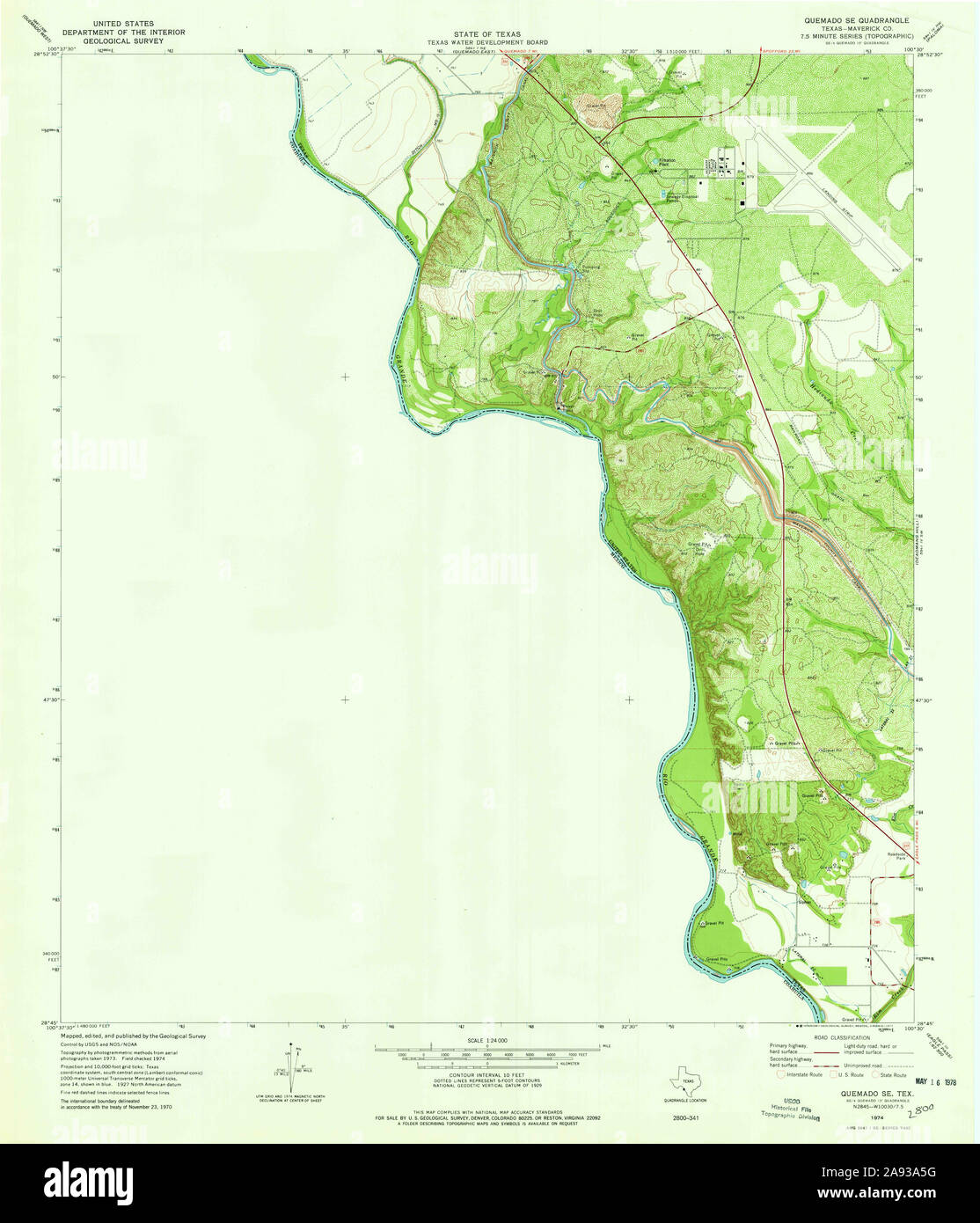 Map of quemado hi-res stock photography and images - Alamy