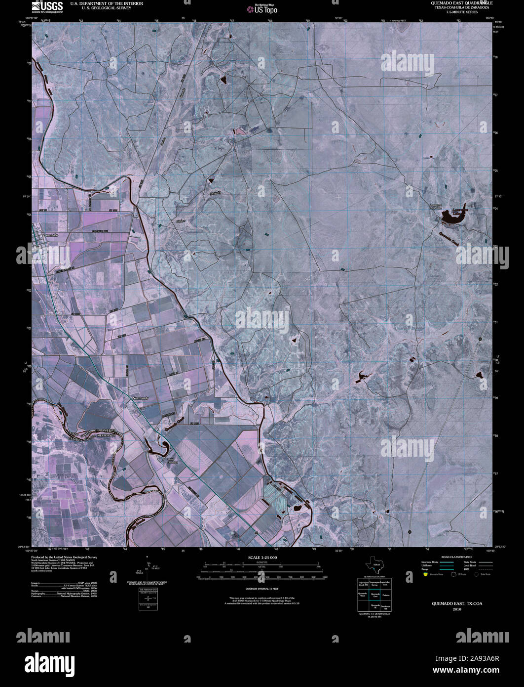 Quemado map hi-res stock photography and images - Alamy