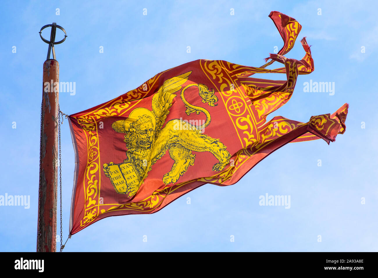 Proud flying flag venice hi-res stock photography and images - Alamy